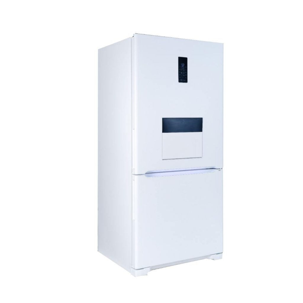 یخچال فریزر امگا پلاس هیمالیا HRFN605hb WM هوم بار سفید چرم | هایپر تخفیفان